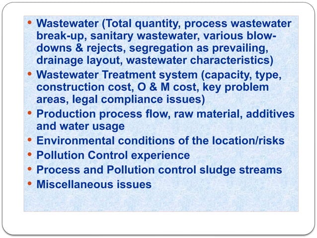WATER POLLUTION PRESENTATION FOR STUDY OF NABET | PPT