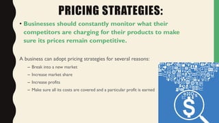 Marketing Mix Price IGCSE Business Studies | PDF