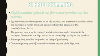 Marketing Mix Price IGCSE Business Studies | PDF