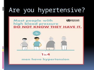 Hypertension etiology, clinical features and management | PPTX