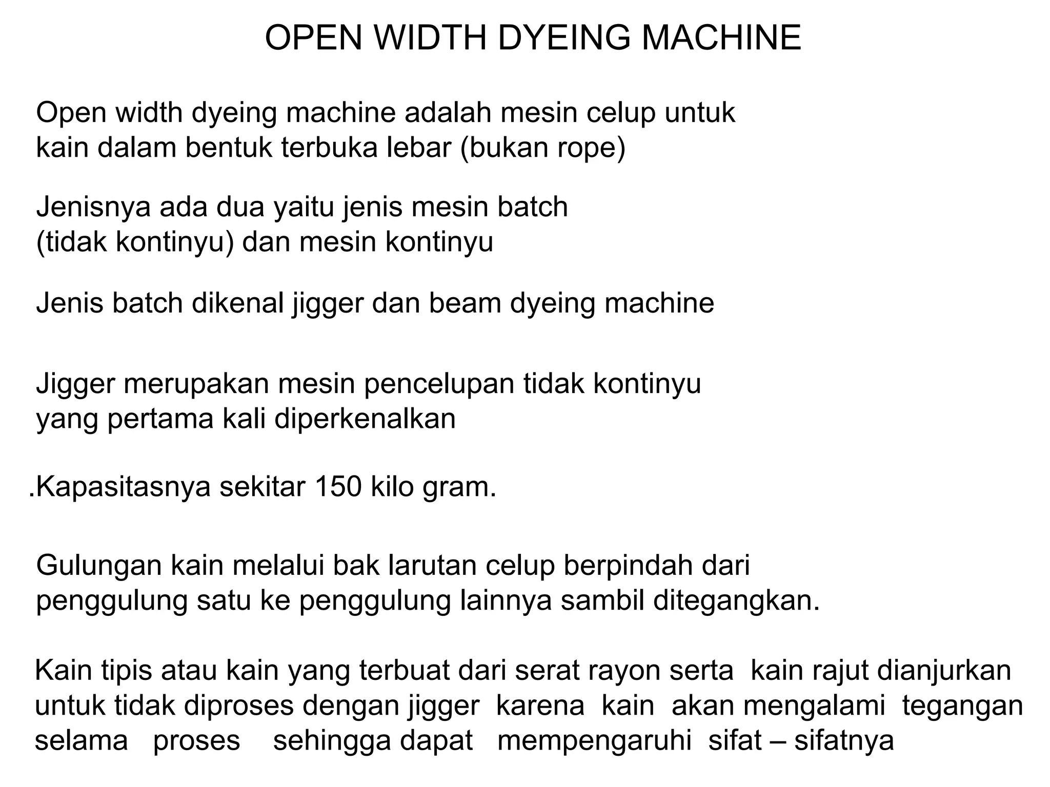 9.OPEN WIDTH machine for textile finishing | PPT