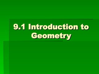 Introduction to Geometry Grade Seven JHS | PPT