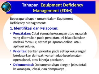 Equipment Deficiency Management_Training *ASSET INTEGRITY MANAGEMENT ...