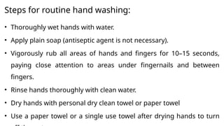 9.1. Hand Hygiene practice for health professional | PPT