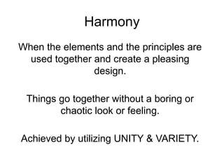 Basic Principles of Design - Interior Design | PPTX