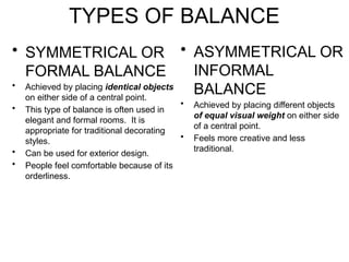 Basic Principles of Design - Interior Design | PPTX