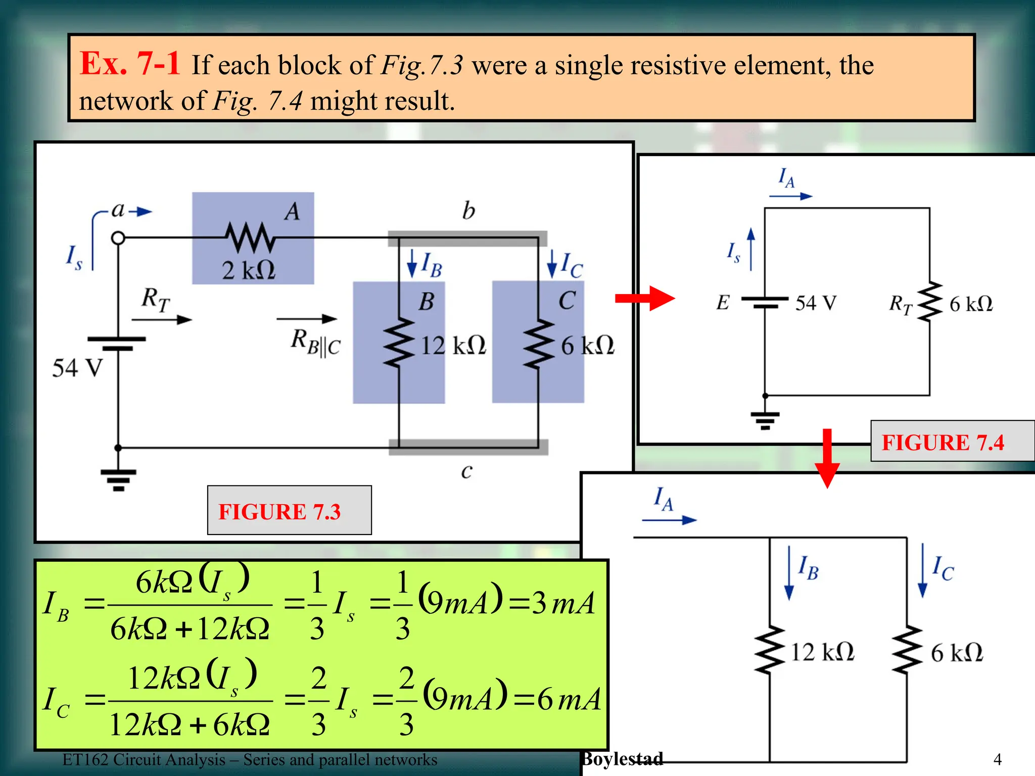 Series and Parallel Networks Reduce and Return Approach | PPT