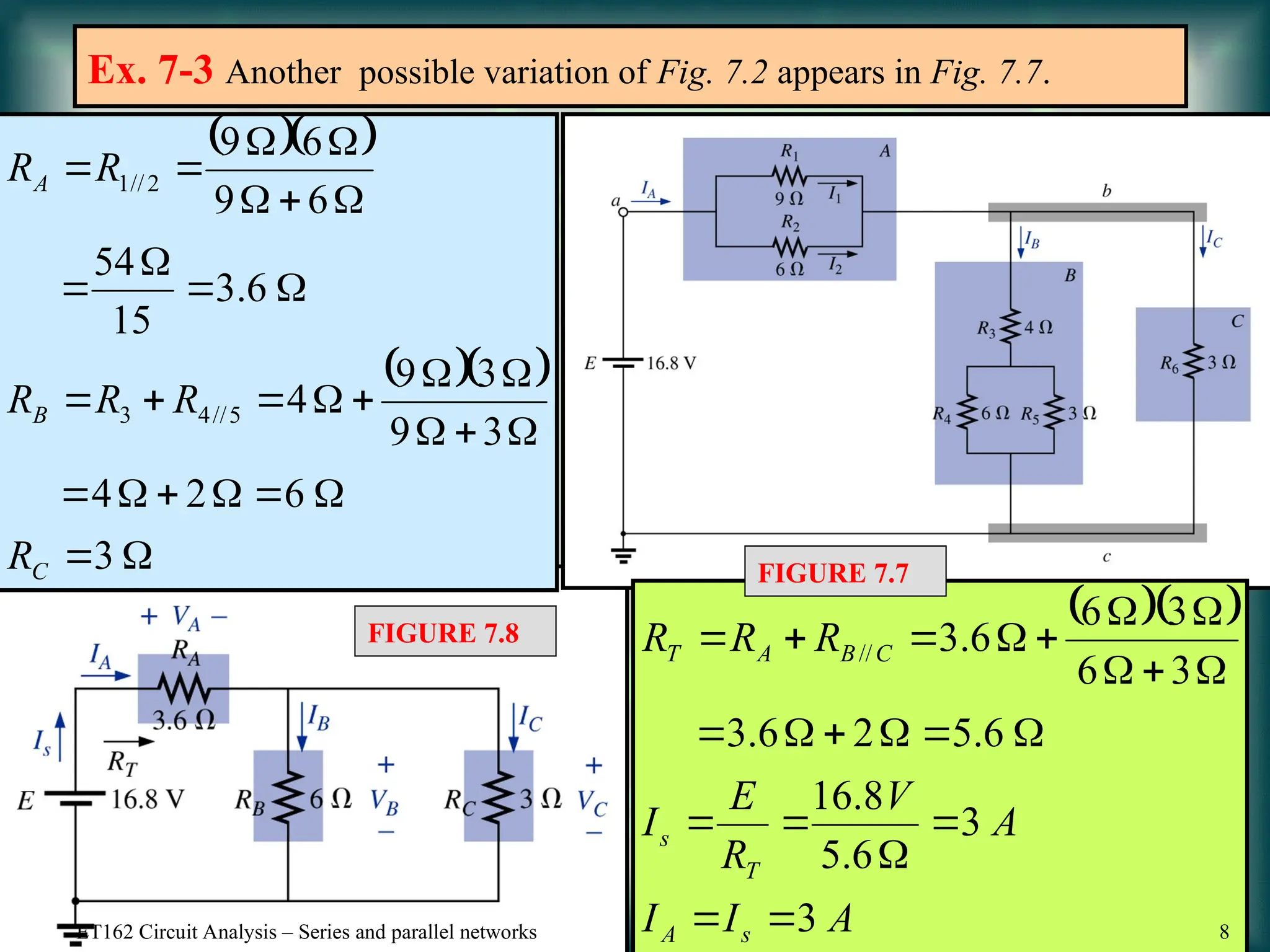 Series and Parallel Networks Reduce and Return Approach | PPT