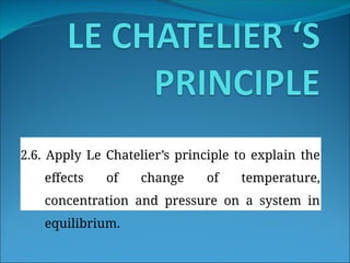 9.2. LE CHATELIER PRINCIPLE............. | PPT