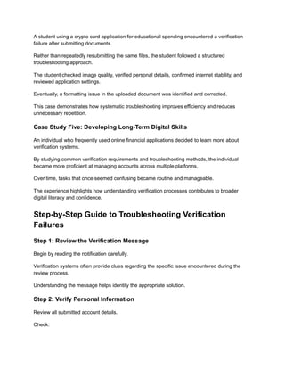 9.1 Best Methods to Troubleshoot Verification Failures on Crypto Card ...