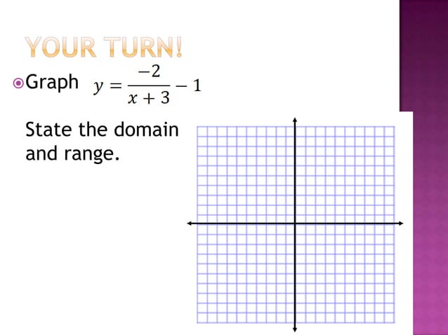 9.2 graphing simple rational functions | PPT