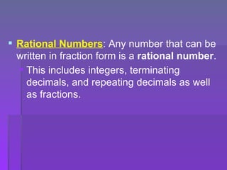 9.2 rational and irrational numbers day 1 | PPT