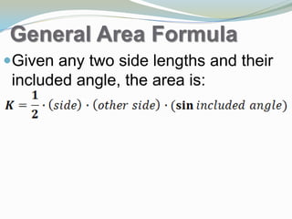 9 2 the area of a triangle | PPTX