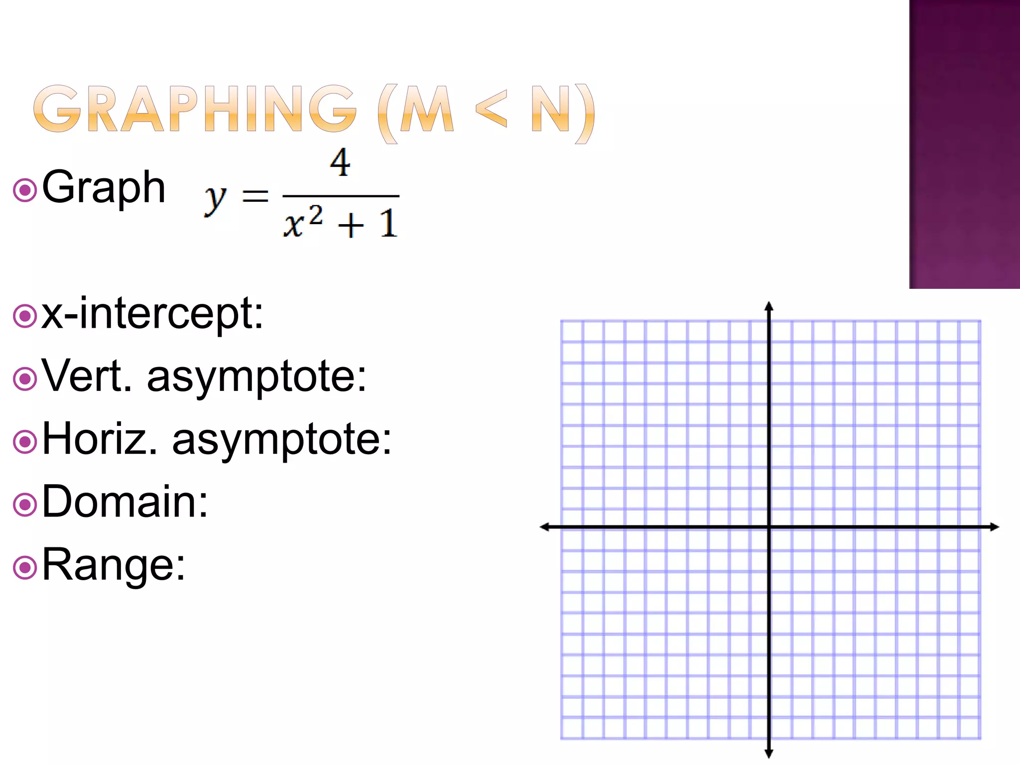 9.3 graphing general rational functions | PPT