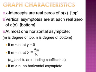 9.3 graphing general rational functions | PPT
