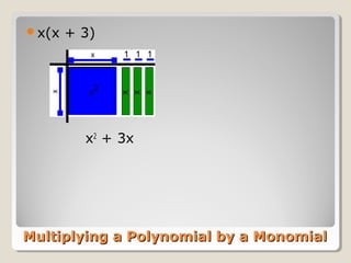 9 3 multiplying polynomials by monomials lesson | PPT