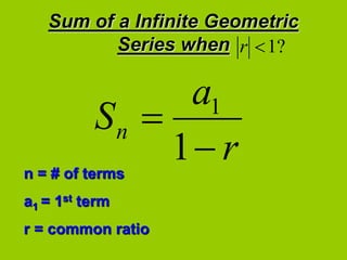 Definition and Examples of Geometric Sequence and Series ppt | PPT