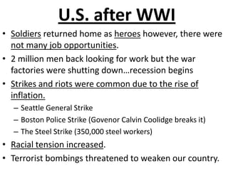 9.4 effects of wwi | PPT