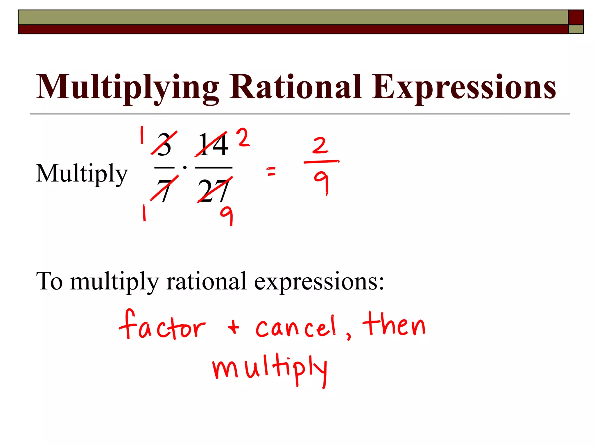 9.4 Simplifying Rational Expressions | PPT
