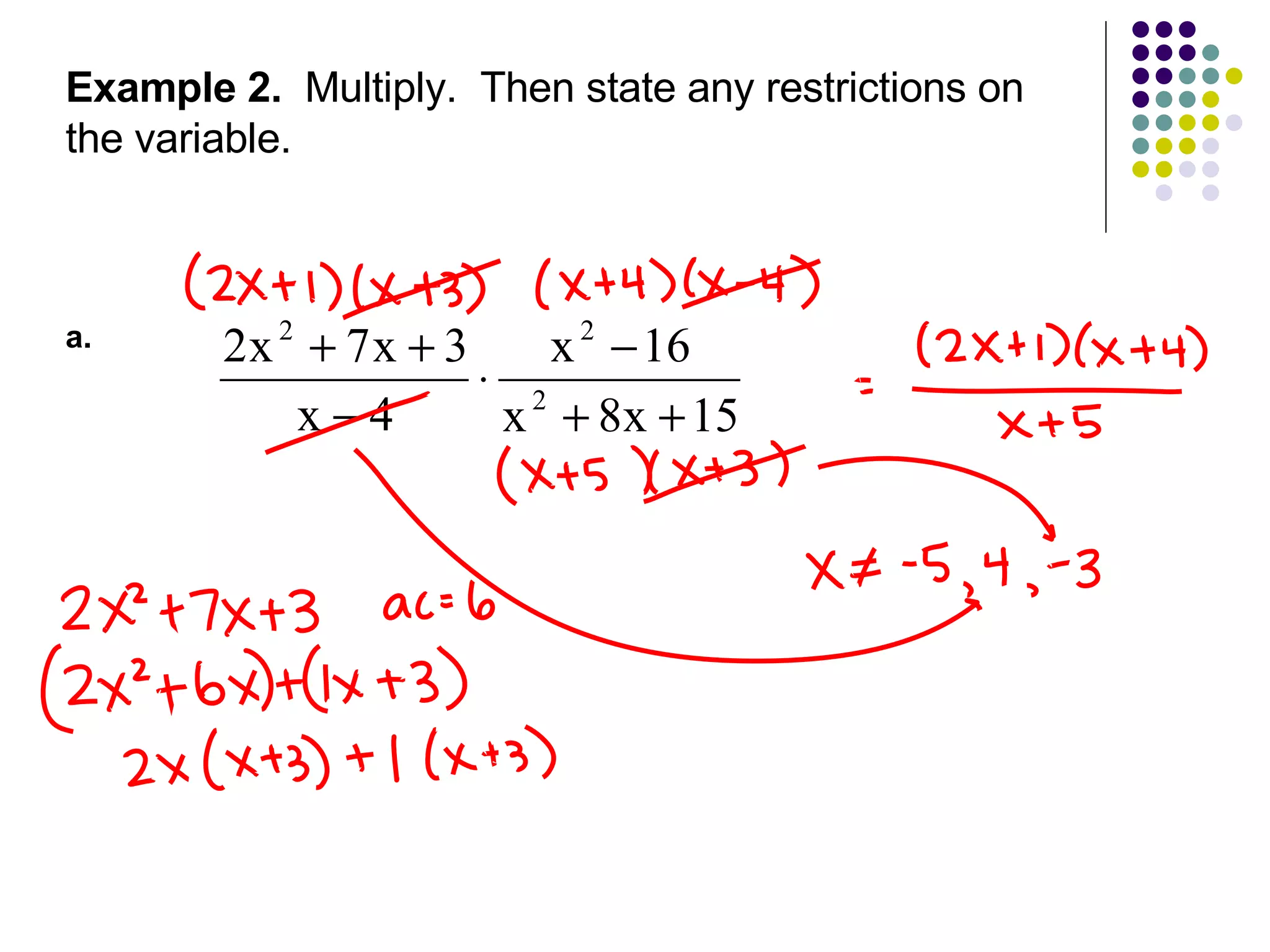 9.4 Simplifying Rational Expressions | PPT | Programming Languages ...