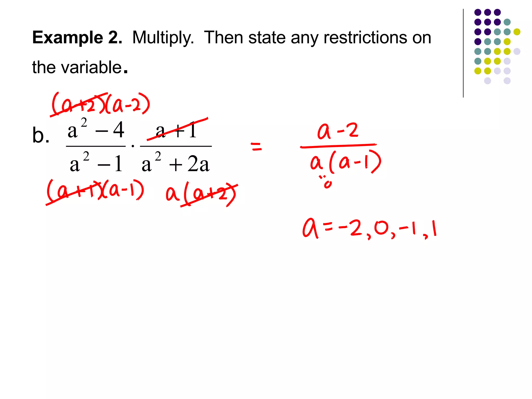 9.4 Simplifying Rational Expressions | PPT | Programming Languages ...
