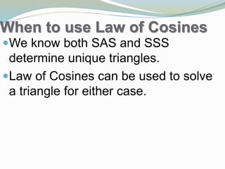 9 4 the law of cosines | PPT