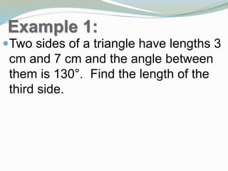 9 4 the law of cosines | PPTX