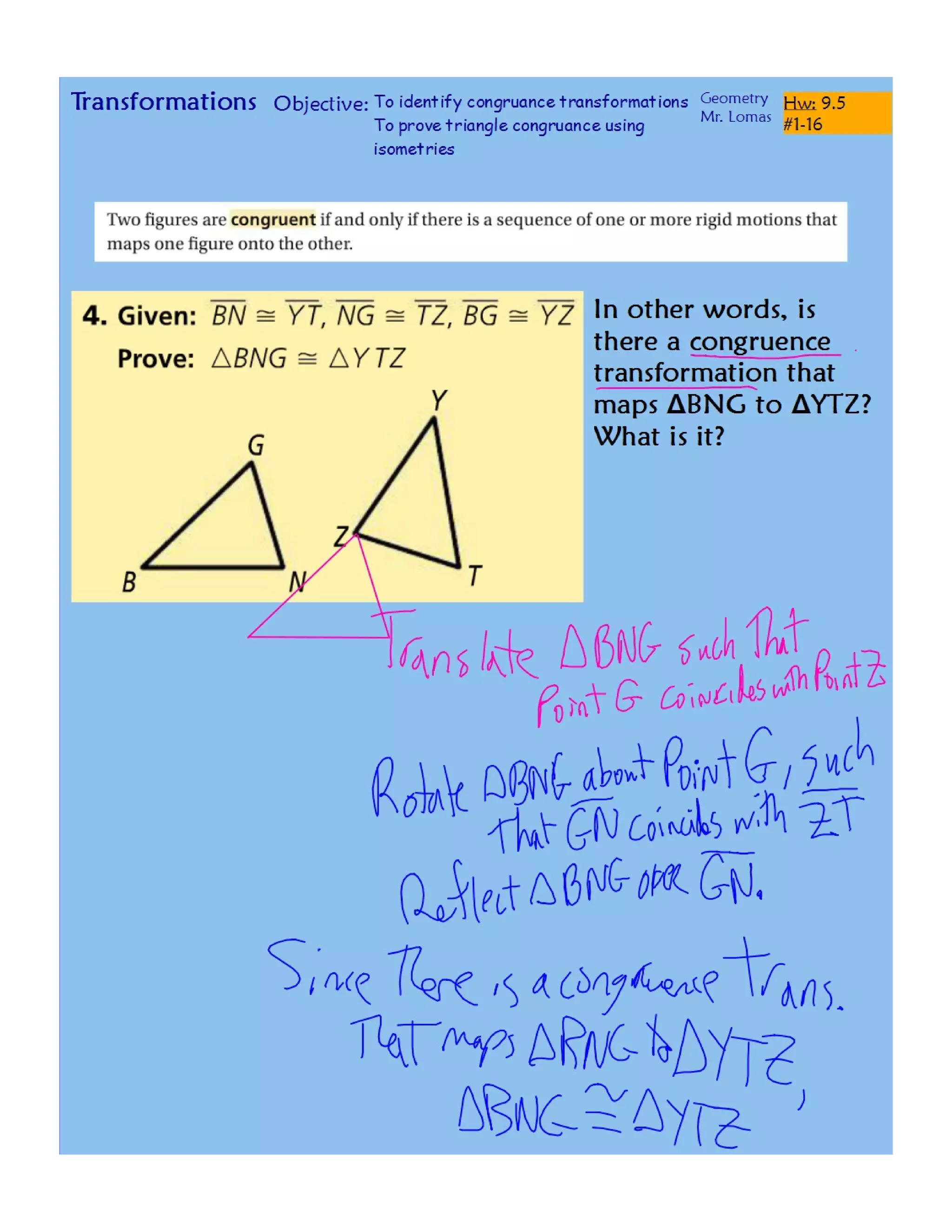 9 5 congruence transformations | PDF