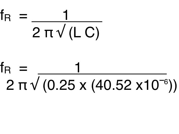 Resonance Frequency Resonance Frequency