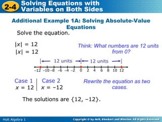 Algebra 1. 9.7 Lesson. Absolute Value | PPT