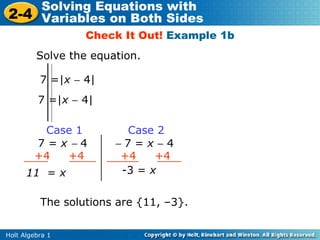 Algebra 1. 9.7 Lesson. Absolute Value | PPT