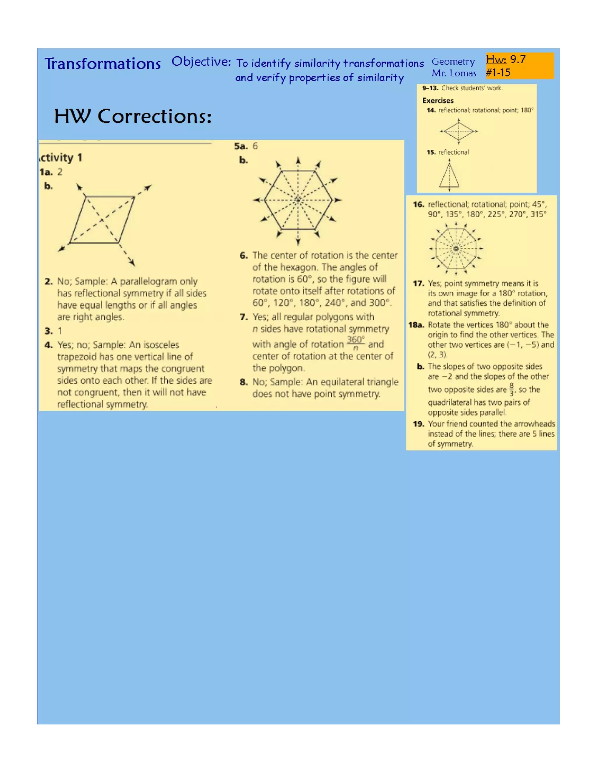 9 7 similarity transformations | PDF