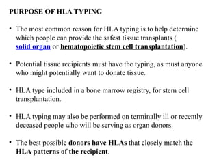 The HLA system , Immunolgy, Graft versus Host Reaction | PPTX
