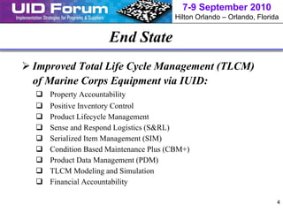 USMC Case of using UID | PDF