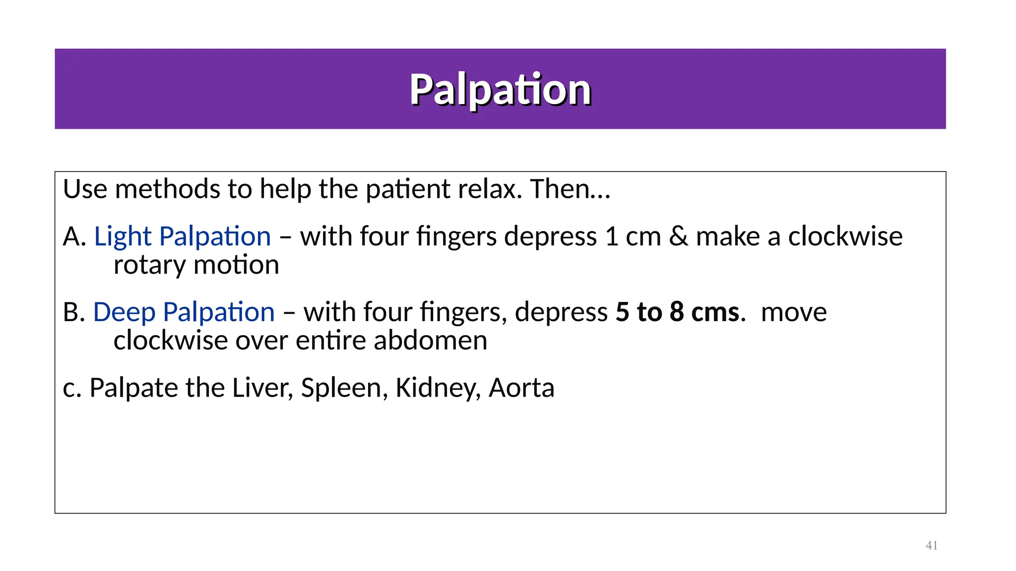 9- abdomen_assesssment and physical exam for adults | PPT