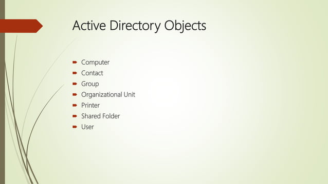 Administer Active Directory | PPT