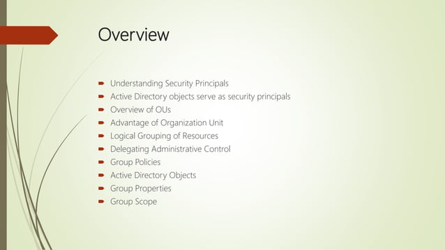 Administer Active Directory | PPT