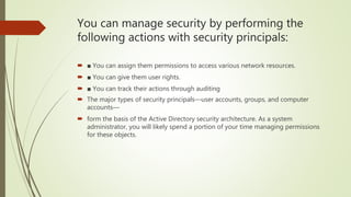 Administer Active Directory | PPT