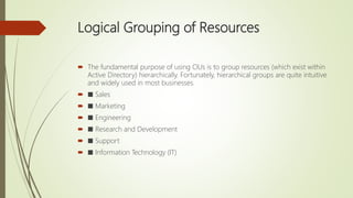 Administer Active Directory | PPT