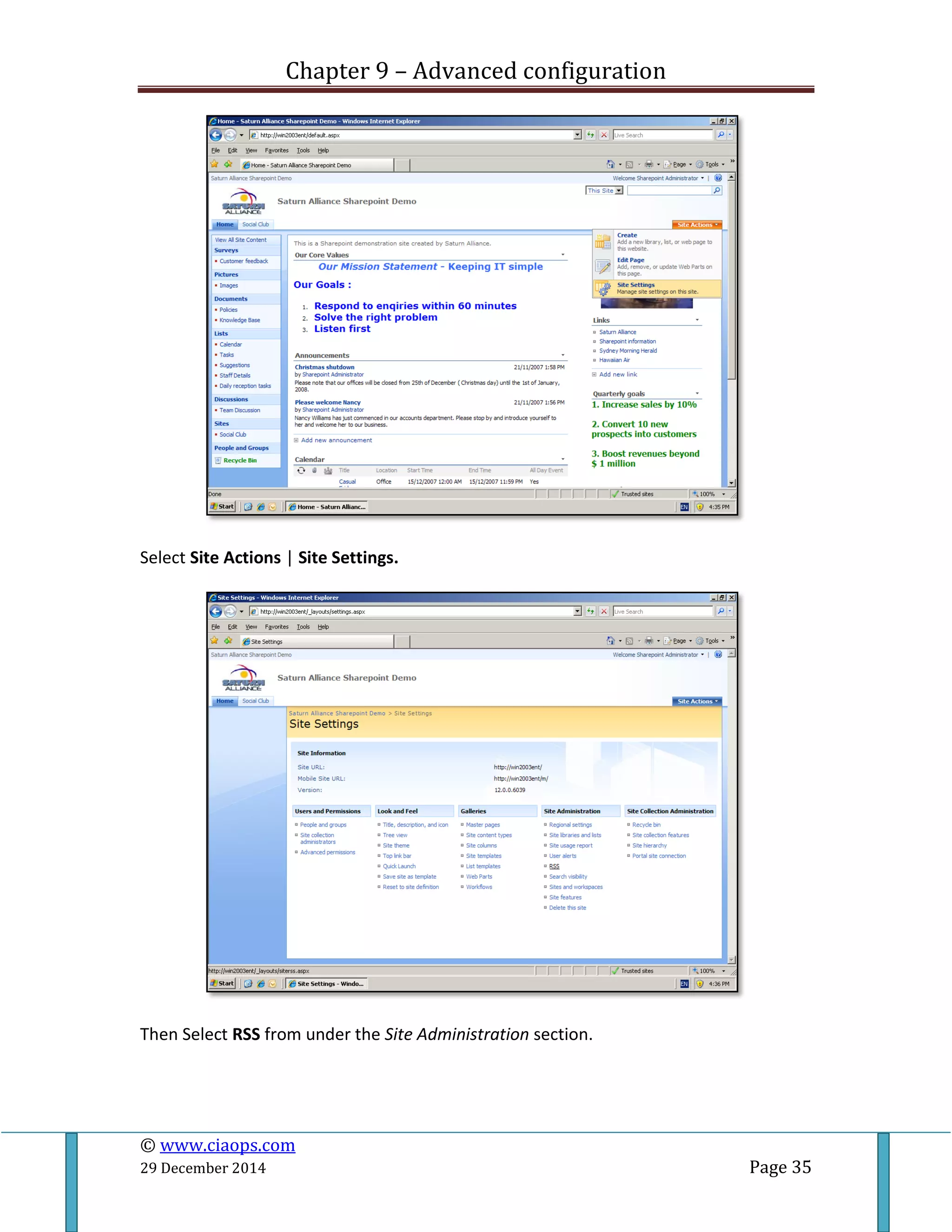 Advanced configuration | PDF | Email | Internet