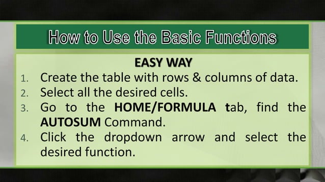 9 - Advanced Functions in MS Excel.pptx