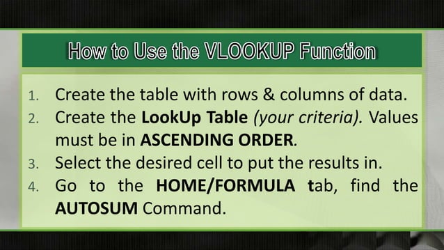 9 - Advanced Functions in MS Excel.pptx