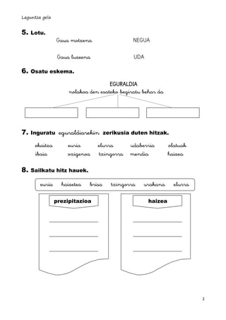 9 AIREA eta EGURALDIA azterketa | PDF