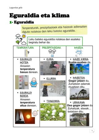 9 AIREA ETA EGURALDIA Zubia Santillana | PDF