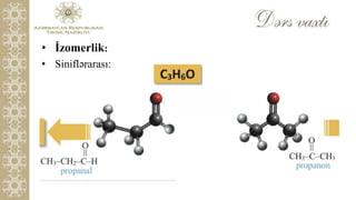 9 aldehidler, adlandirilmasi, izomerliyi | PPTX