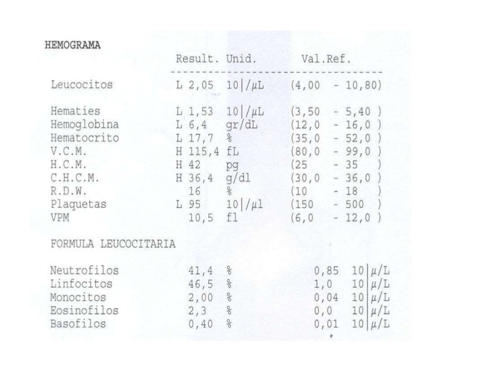 Hemograma Na Anemia Megaloblastica - RETOEDU