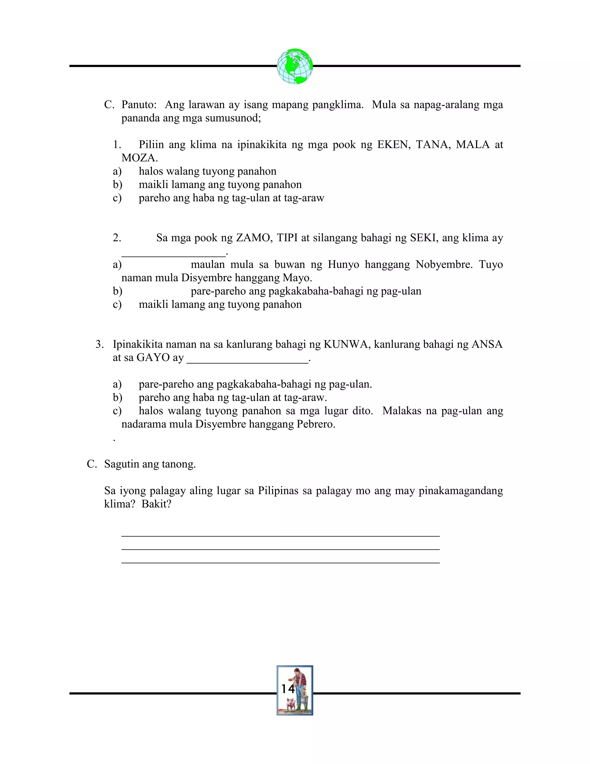 9 ang klima ng pilipinas | PDF