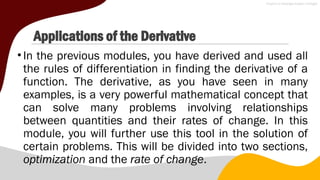 Real-life Applications of the Derivative.pptx