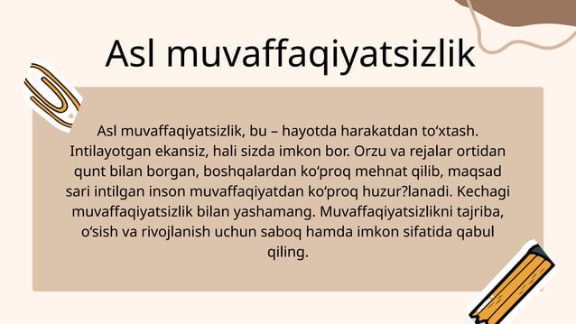 9-A sinf Muvaffaqiyat - qimmatli tajriba mevasi.pptx