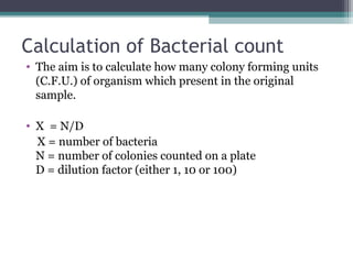 bacterial_count.ppt lllllllllllllllllllll | PPT